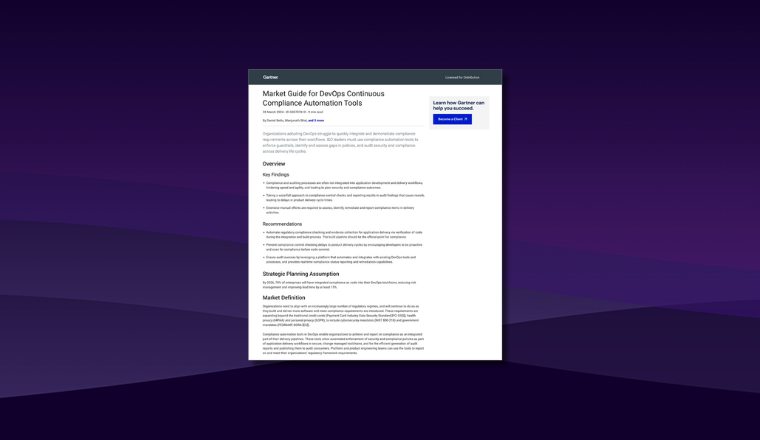 Gartner® Innovation Insight: Application Security Posture Management